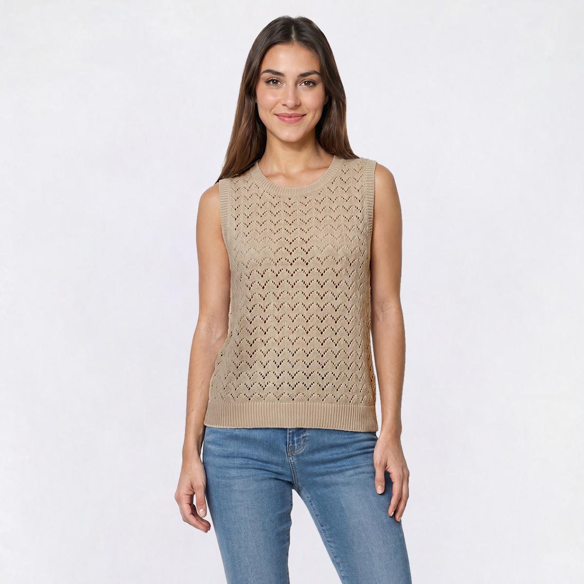 Click here for Petite Architect(R) Pointelle Stitch Sweater Vest prices